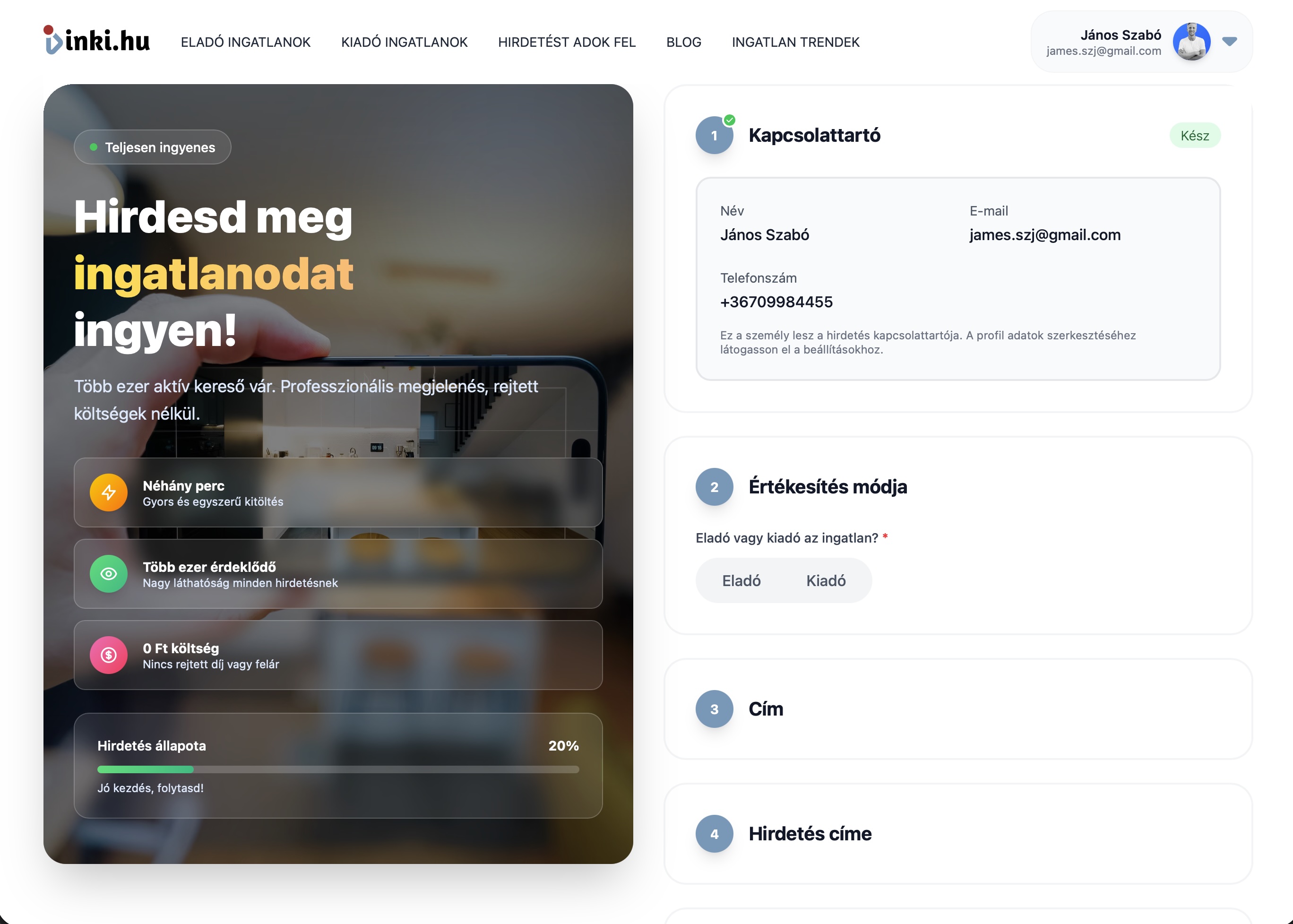 Ingatlan keresés | Inki.hu